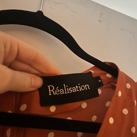 Realisation Par | Dresses | Realisation Par Kate Polka Dot Dress In ...
